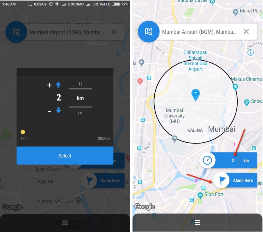How To Setup Location Based Alarm When You're Near Reach Destination