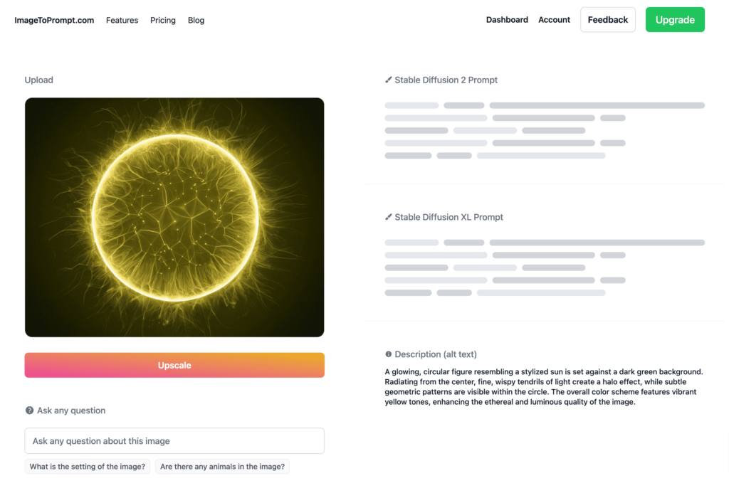 Free Image To Prompt Generator Tools With Image Describer AI