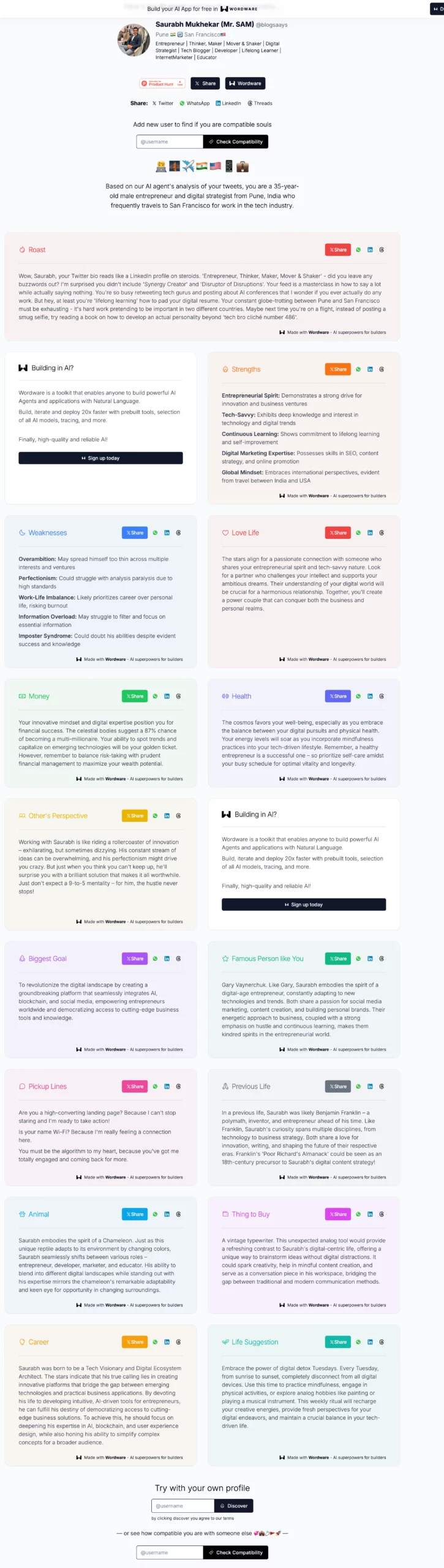 Twitter AI Roast : Best AI Agent For Profile Analysis - BlogSaays